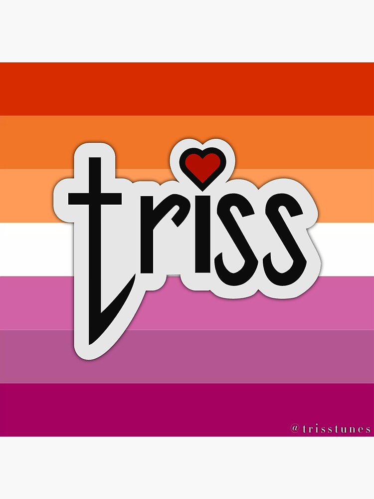 "Triss Logo - Lesbian Pride" Sticker for Sale by trisstunes | Redbubble