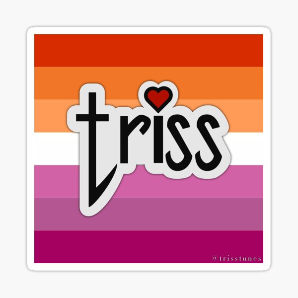 "Triss Logo - Lesbian Pride" Sticker for Sale by trisstunes | Redbubble