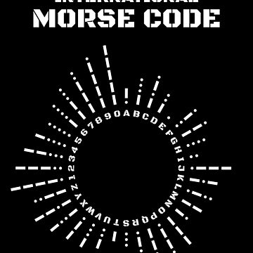 "International Morse Code" Sticker for Sale by AnnSign | Redbubble
