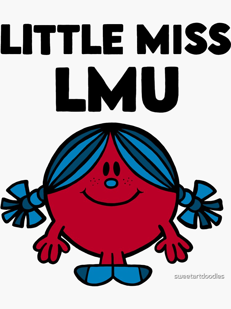 "Little Miss LMU " Sticker for Sale by sweetartdoodles | Redbubble