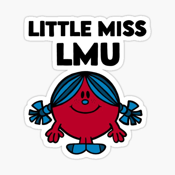 "Little Miss LMU " Sticker for Sale by sweetartdoodles | Redbubble