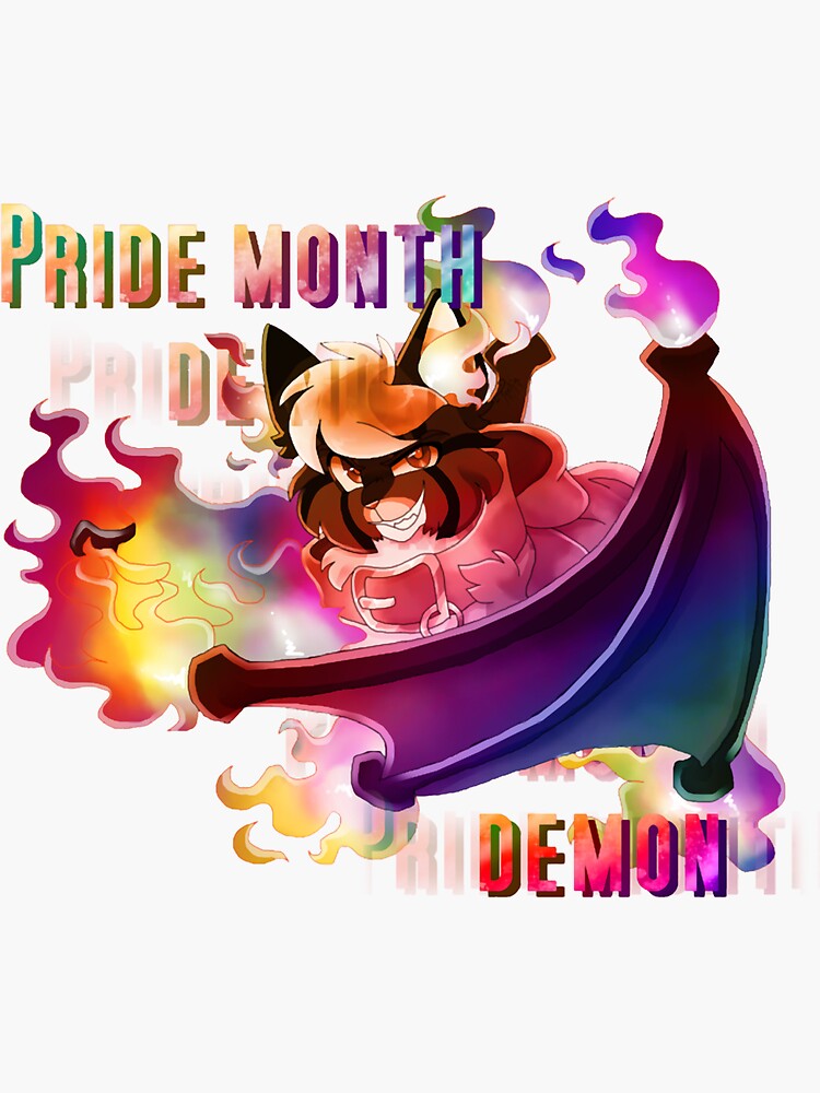 "Blaze the Pride Month Demon" Sticker for Sale by BrandyMorris45 ...