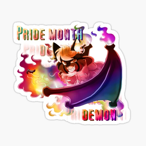 "Blaze the Pride Month Demon" Sticker for Sale by BrandyMorris45 ...