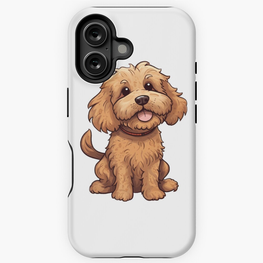 "Cute Cartoon Apricot Cockapoo Puppy Dog" Sticker for Sale by ...
