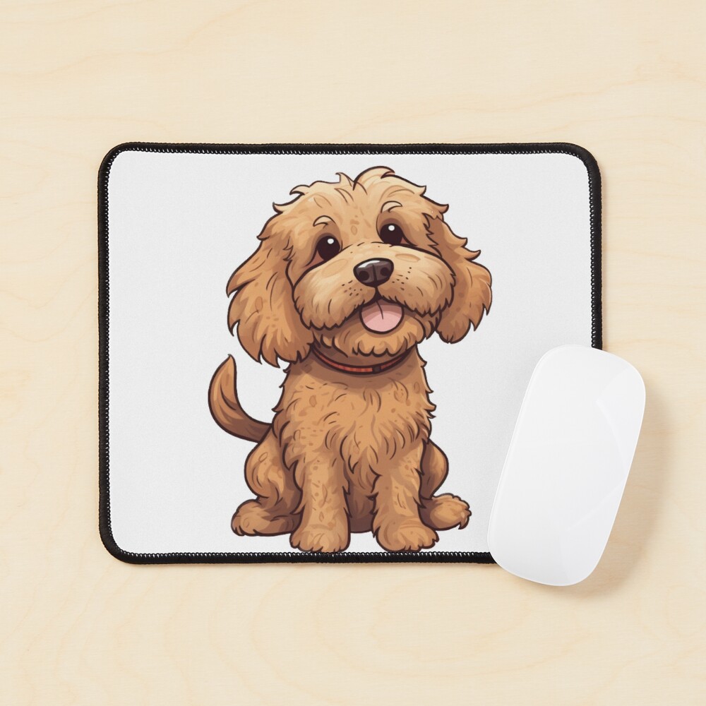 "Cute Cartoon Apricot Cockapoo Puppy Dog" Sticker for Sale by ...