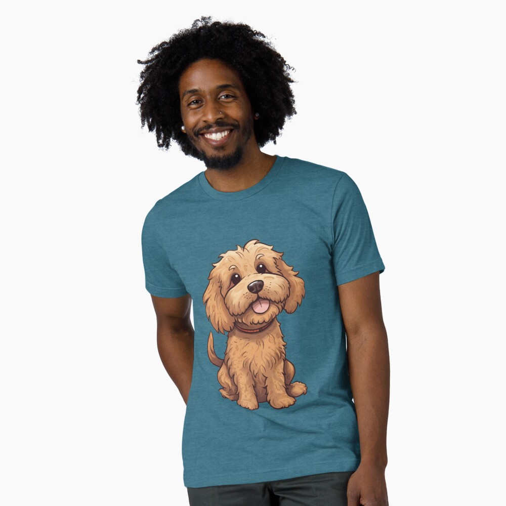 "Cute Cartoon Apricot Cockapoo Puppy Dog" Sticker for Sale by ...