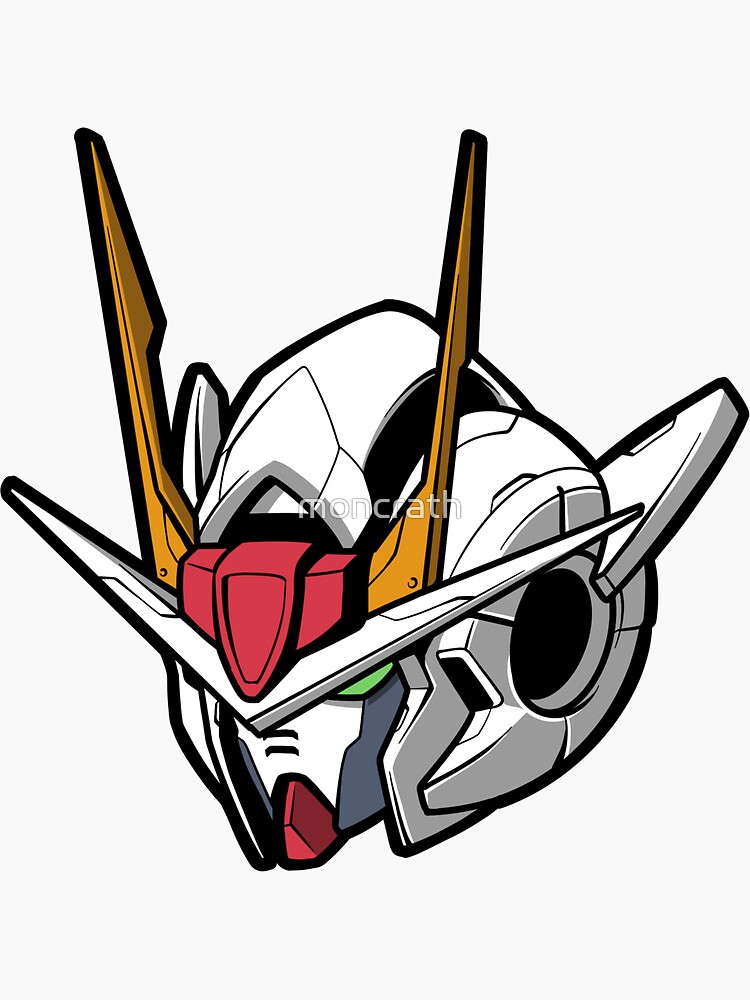 "Gundam 00" Sticker for Sale by moncrath | Redbubble