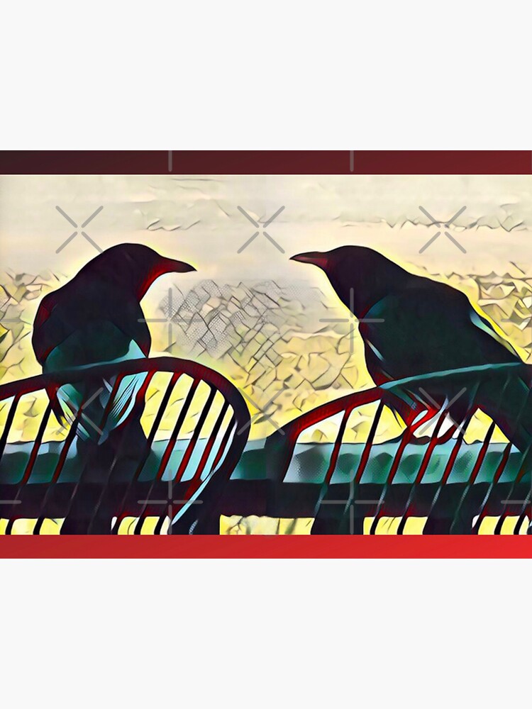 "Raven Conversation Number Three" Sticker for Sale by oh-bi-me | Redbubble
