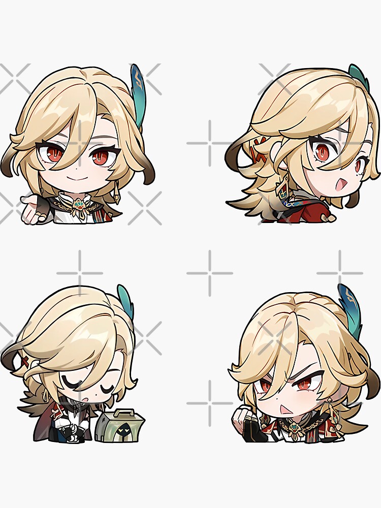 "Kaveh Genshin Impact Chibi Stickers Set" Sticker for Sale by dudu ...