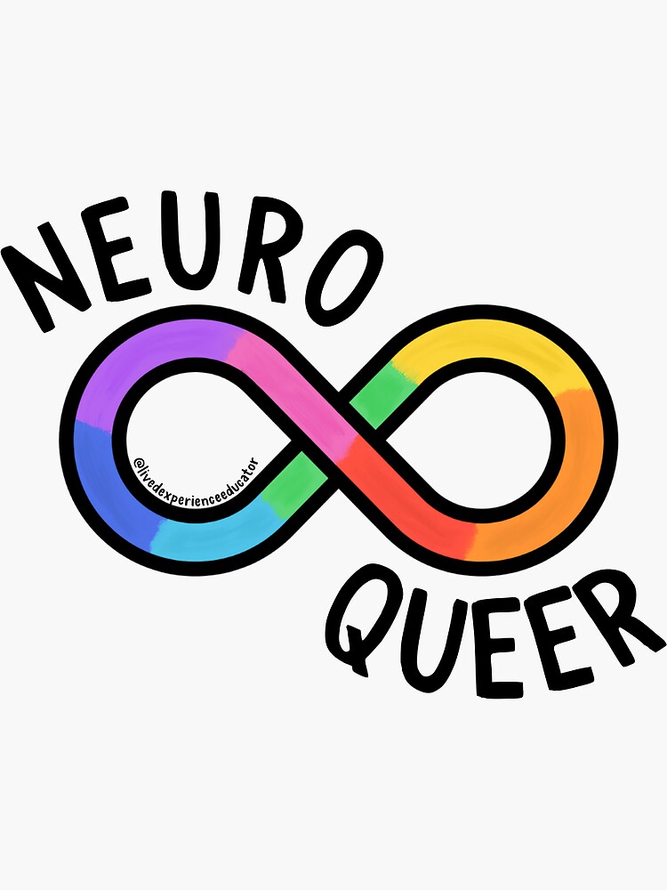 "NeuroQueer" Sticker for Sale by sonnygoods | Redbubble