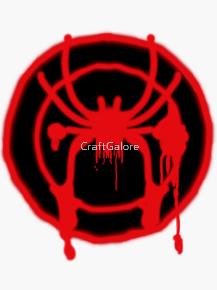 "SpiderVerse Logo" Sticker for Sale by CraftGalore | Redbubble