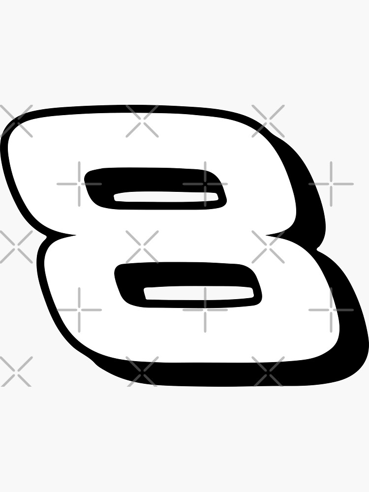 "Dale Earnhardt Jr. 8" Sticker for Sale by On Target Sports | Redbubble