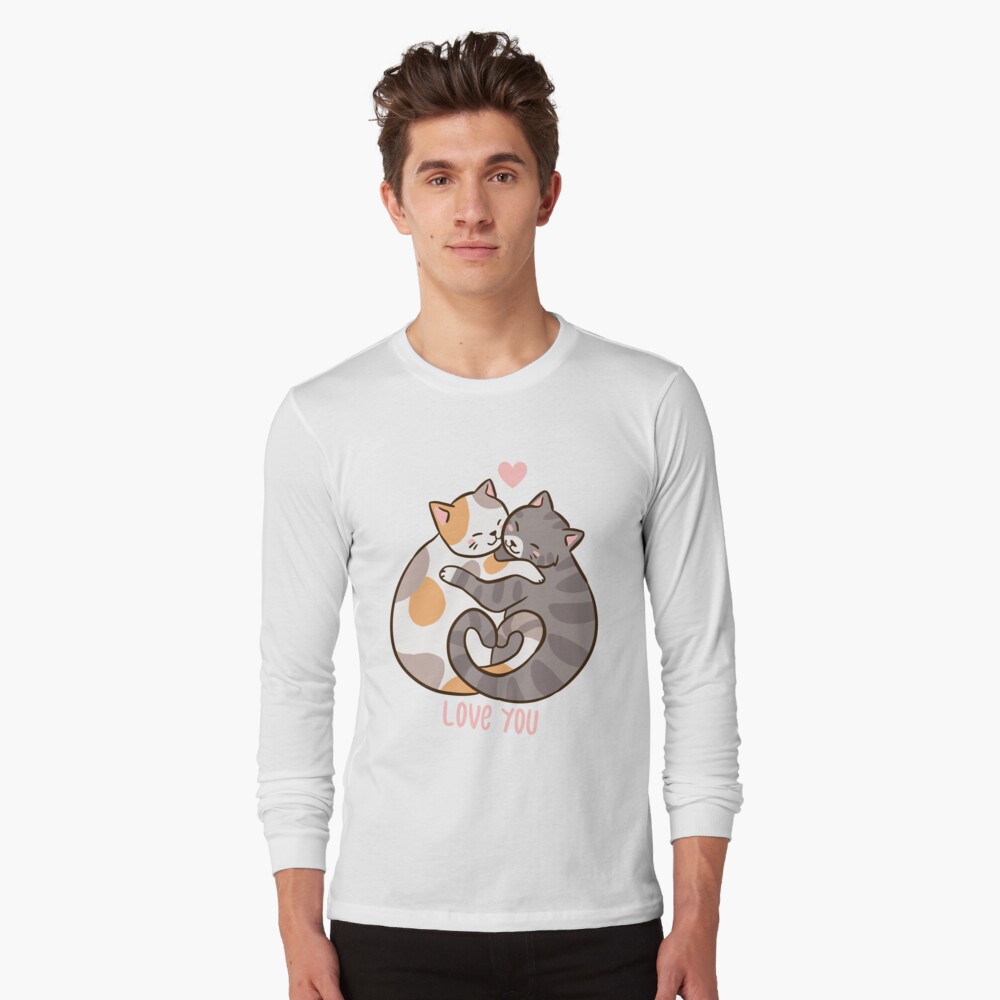 "Cute cats hug Love you " Poster for Sale by Yaragold | Redbubble