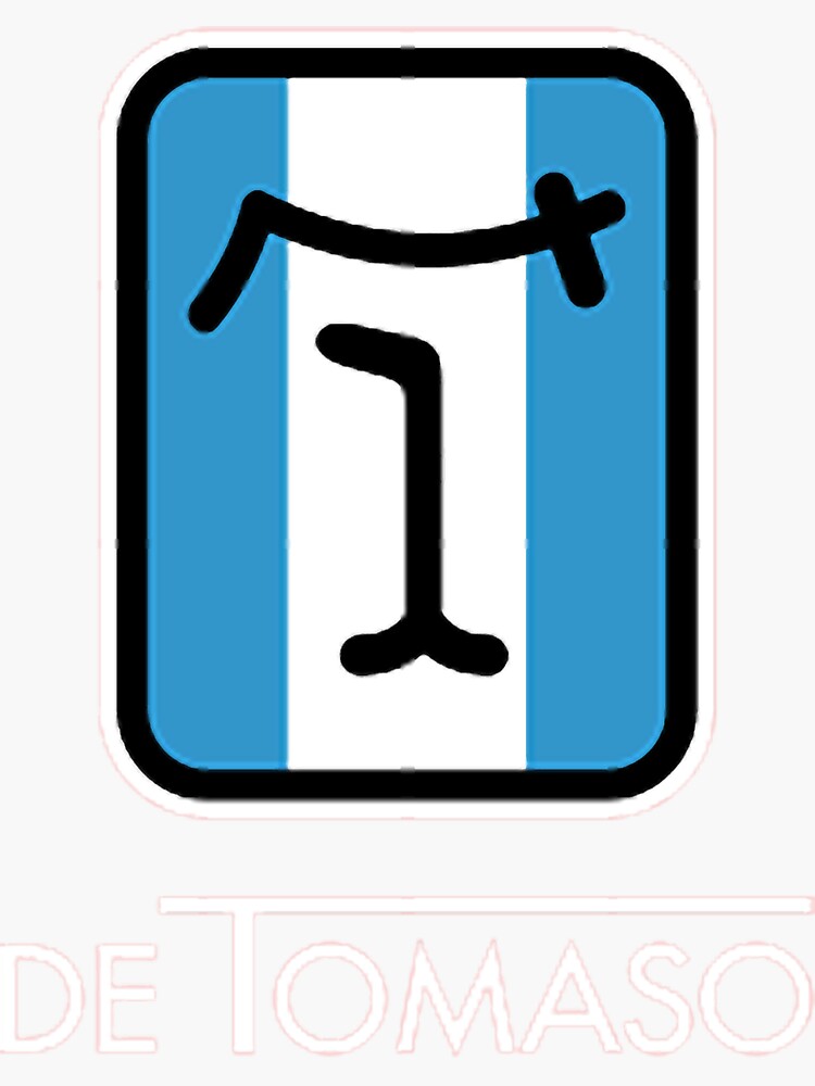 "De Tomaso (Small logo)" Sticker for Sale by AllisonRitchie7 | Redbubble