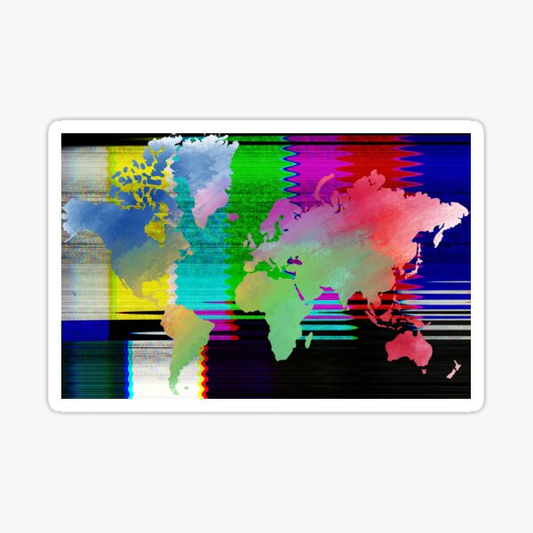 "World TV Distorted Test Pattern Color Bars" Sticker for Sale by ...