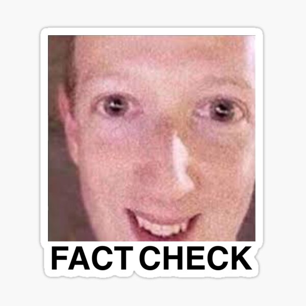 "Fact Check" Sticker for Sale by Berk Shart | Redbubble
