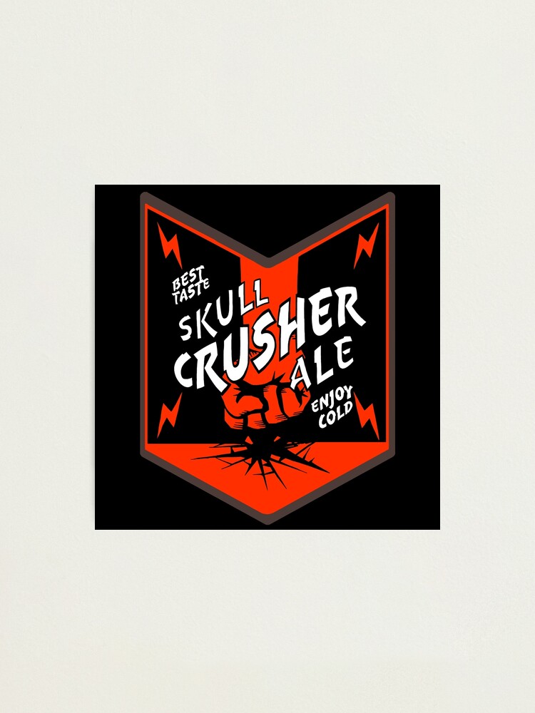 "Deep Rock Galactic - Skull Crusher Ale Beer Logo" Photographic Print ...