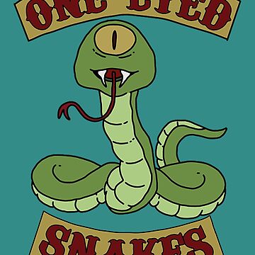 "One eyed snakes" Sticker for Sale by JesusaHammond | Redbubble