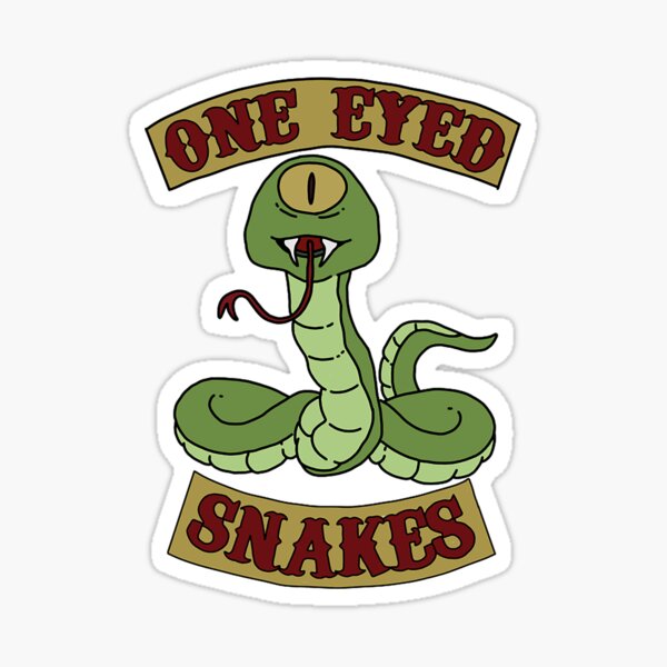 "One eyed snakes" Sticker for Sale by JesusaHammond | Redbubble