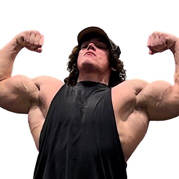 "Sam Sulek Double Bicep" Sticker for Sale by TopThreadTrove | Redbubble