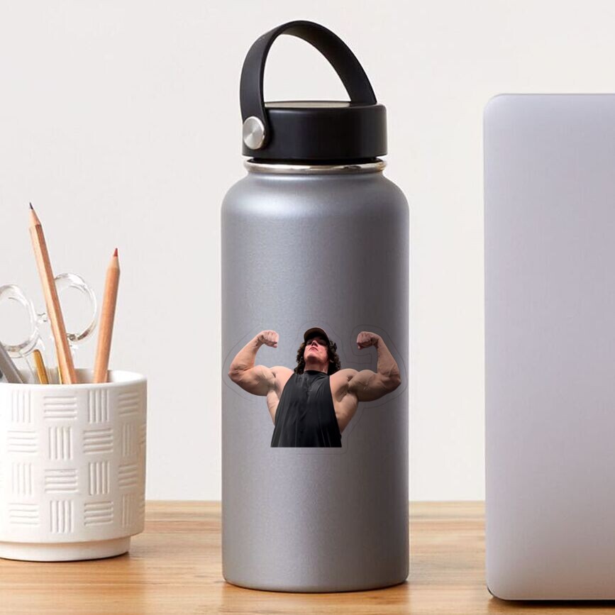 "Sam Sulek Double Bicep" Sticker for Sale by TopThreadTrove | Redbubble
