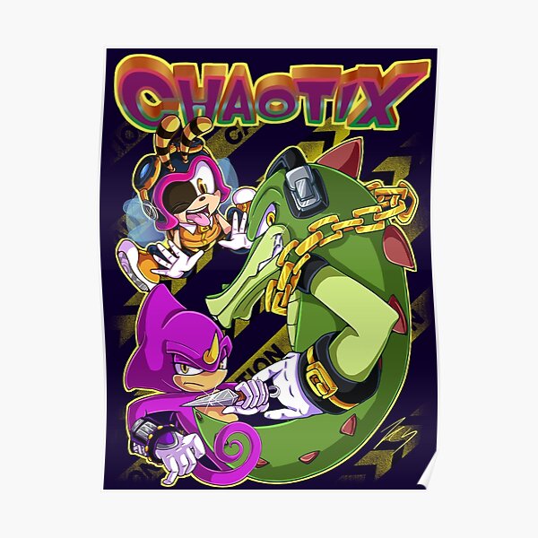 "Sonic Heroes - Team CHAOTIX" Poster for Sale by Siobhanatron | Redbubble