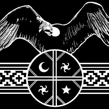 Lienzo con la obra «mapuche» de Mupi- | Redbubble