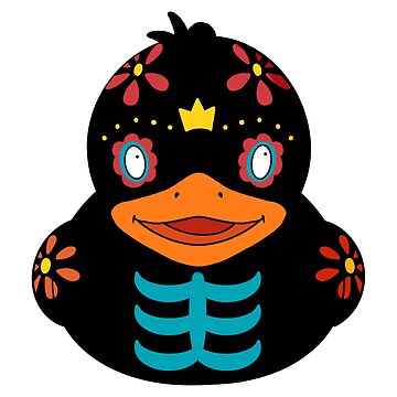 "Day of the Dead Rubber Duck" Sticker for Sale by alishaober | Redbubble