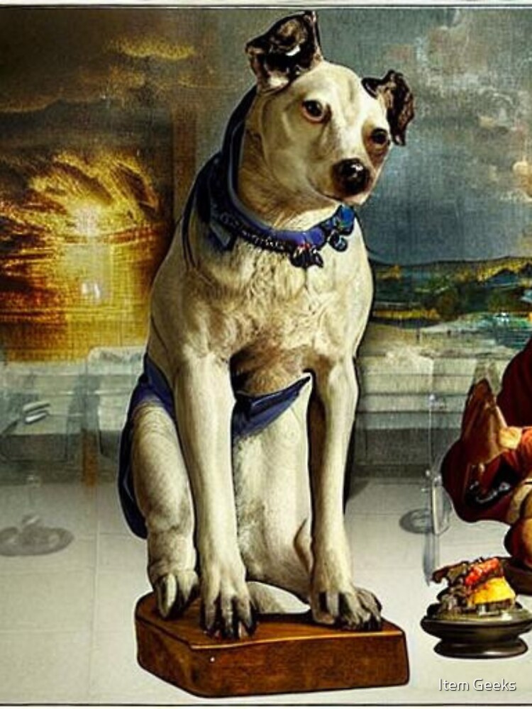 "Nipper, The RCA Dog Last Supper" Sticker for Sale by NipperTheDog ...