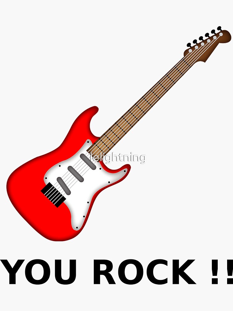 "You Rock" Sticker for Sale by lelightning | Redbubble
