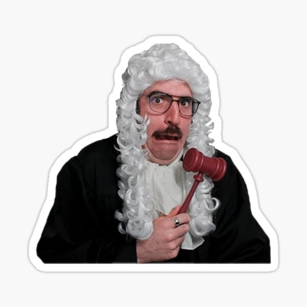 "Judge" Sticker by HaddockTwitch | Redbubble