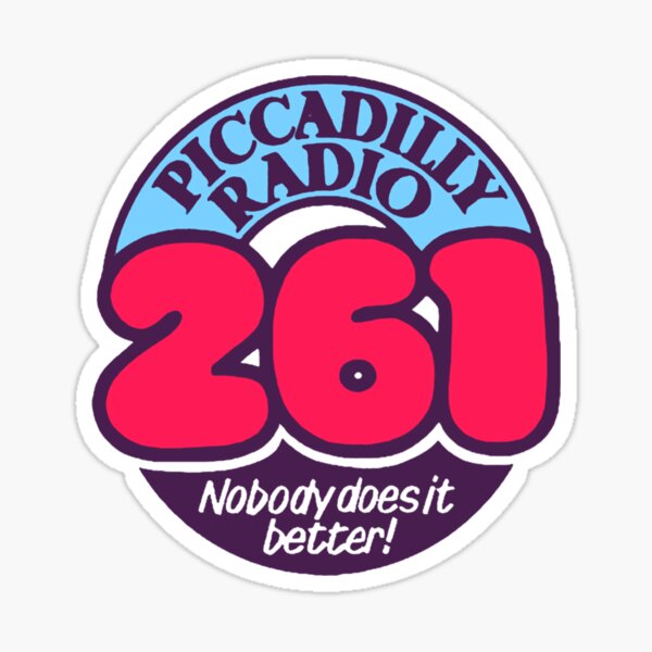 "Piccadilly Radio Manchester " Sticker for Sale by winchells | Redbubble