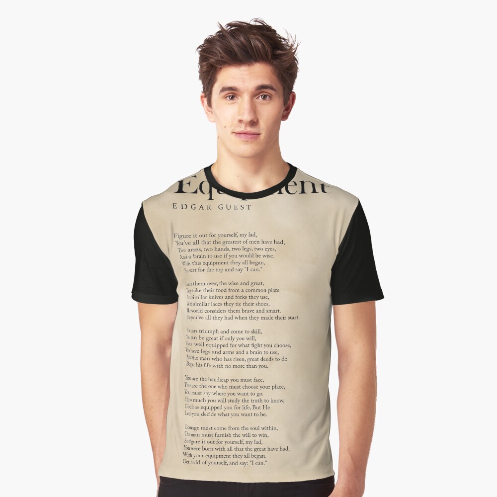 "Equipment - Edgar Guest Poem - Literature - Typewriter Print 2 ...