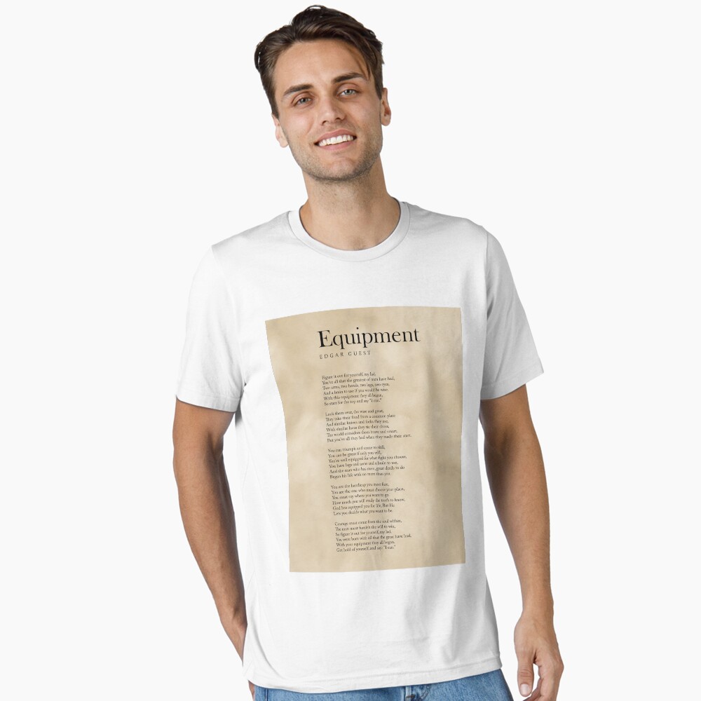 "Equipment - Edgar Guest Poem - Literature - Typewriter Print 2 ...