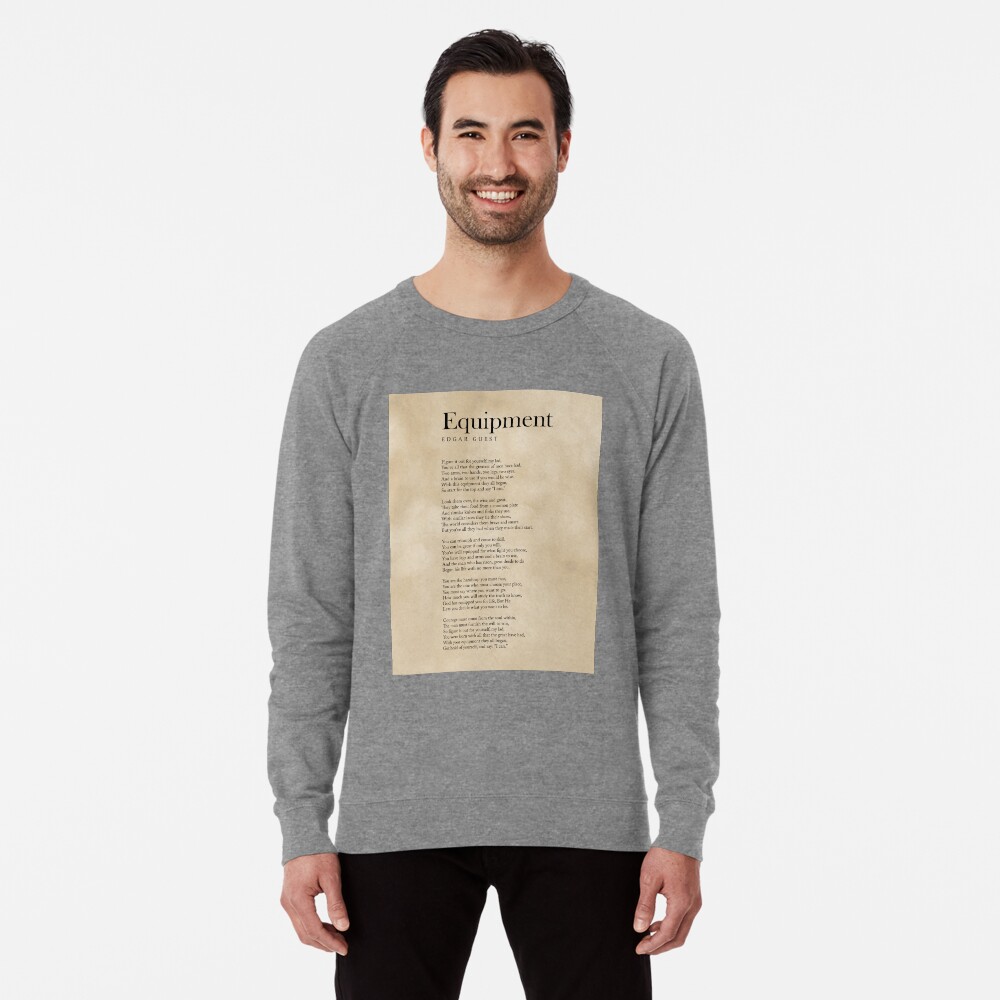 "Equipment - Edgar Guest Poem - Literature - Typewriter Print 2 ...