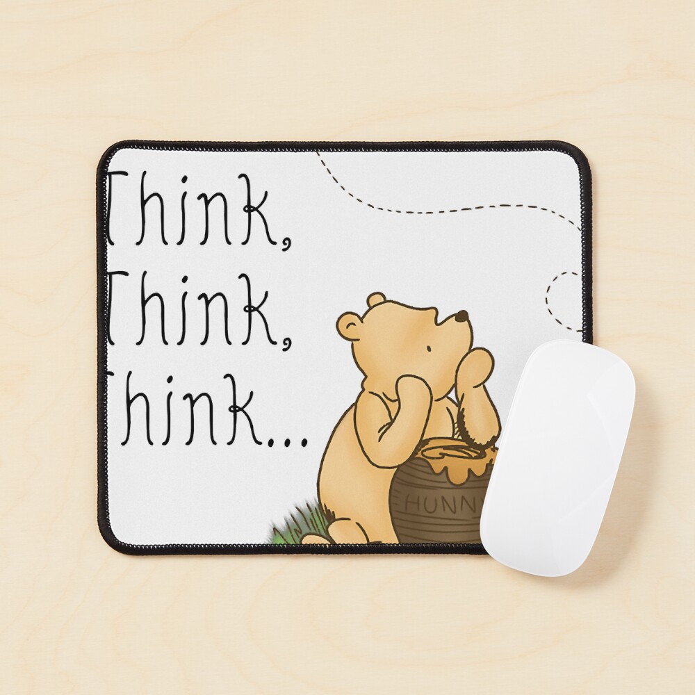 "Think Winnie the Pooh" Sticker for Sale by dewey-temika | Redbubble