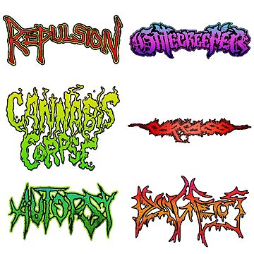 "Death Metal Pack" Sticker for Sale by xDumpTruckx | Redbubble