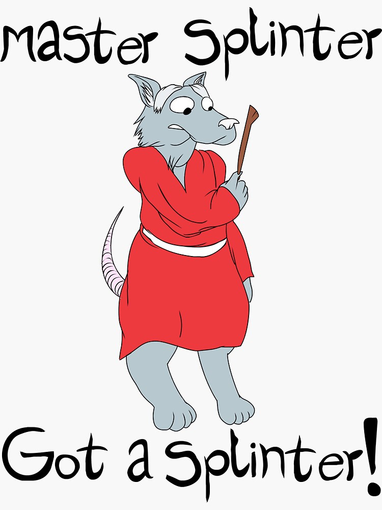 "Master Splinter Design TMNT" Sticker for Sale by Quistlor | Redbubble