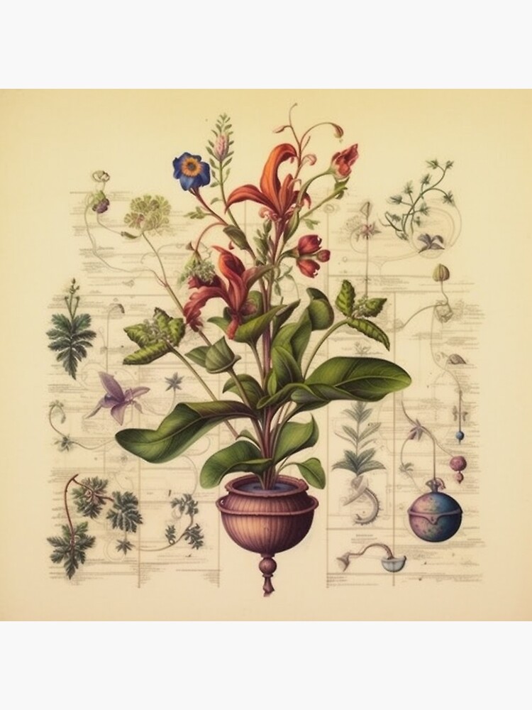 "Botanical Alchemist" Sticker for Sale by Gameasty | Redbubble