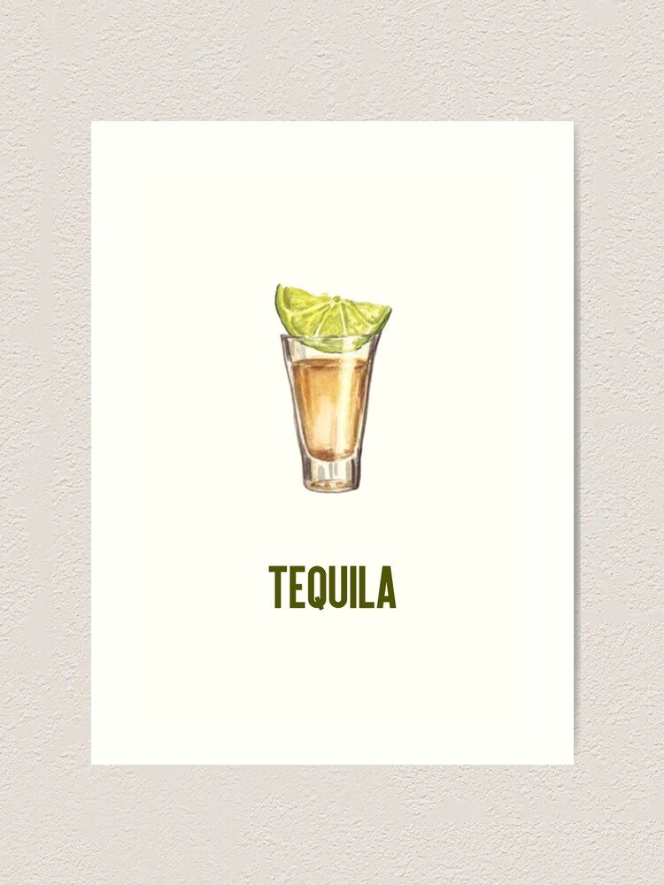 "Tequila Shot Poster" Art Print for Sale by Claire Andrews | Redbubble