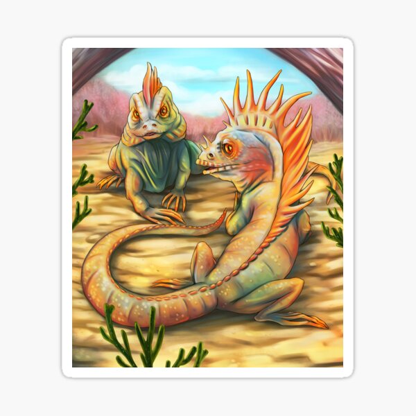 "Sand dragons" Sticker for Sale by sinegkina | Redbubble