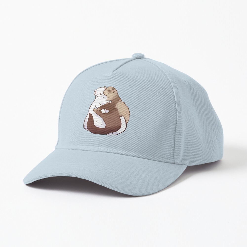 "Cute ferret hug" Sticker for Sale by Yaragold | Redbubble