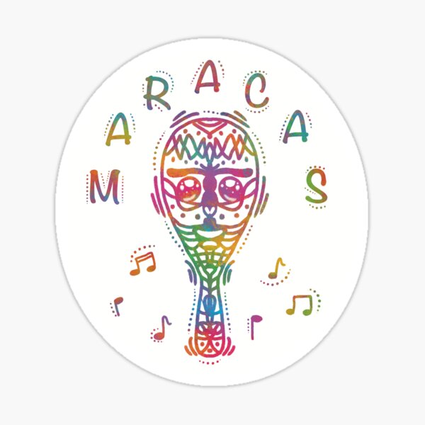 "Mexican maracas Cinco de Mayo " Sticker for Sale by Anahit-Art | Redbubble