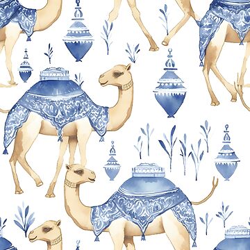"Quirky Blockprint Camel Print" Sticker for Sale by visdm | Redbubble