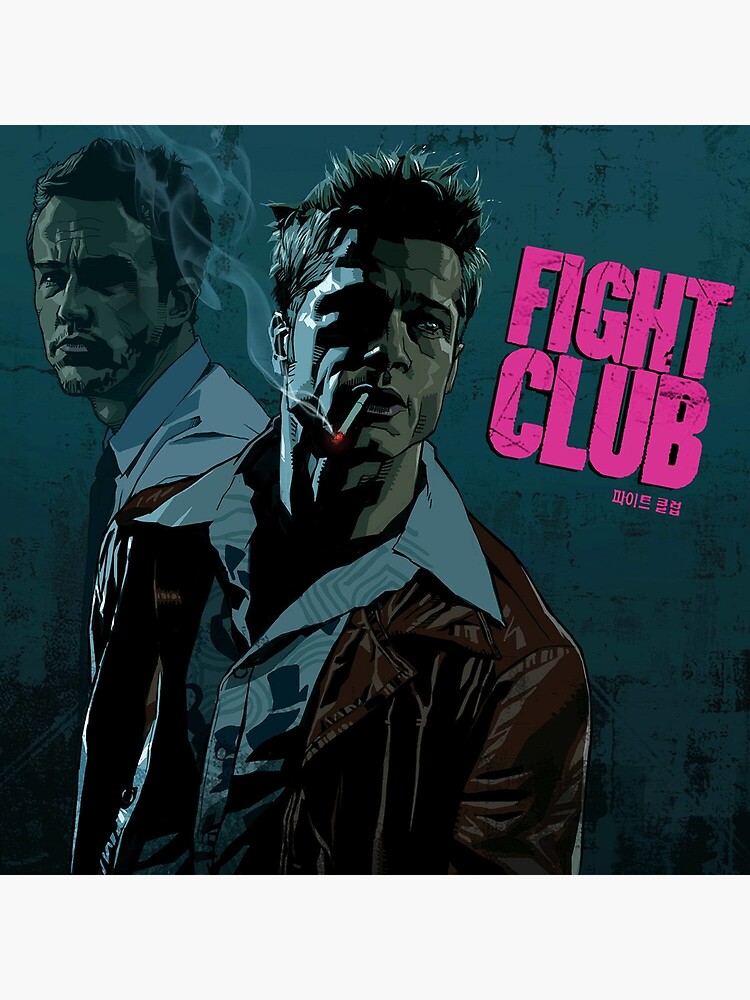"Fight Club Drawing The Narrator And Tyler Durden" Poster for Sale by ...