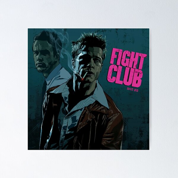 "Fight Club Drawing The Narrator And Tyler Durden" Poster for Sale by ...