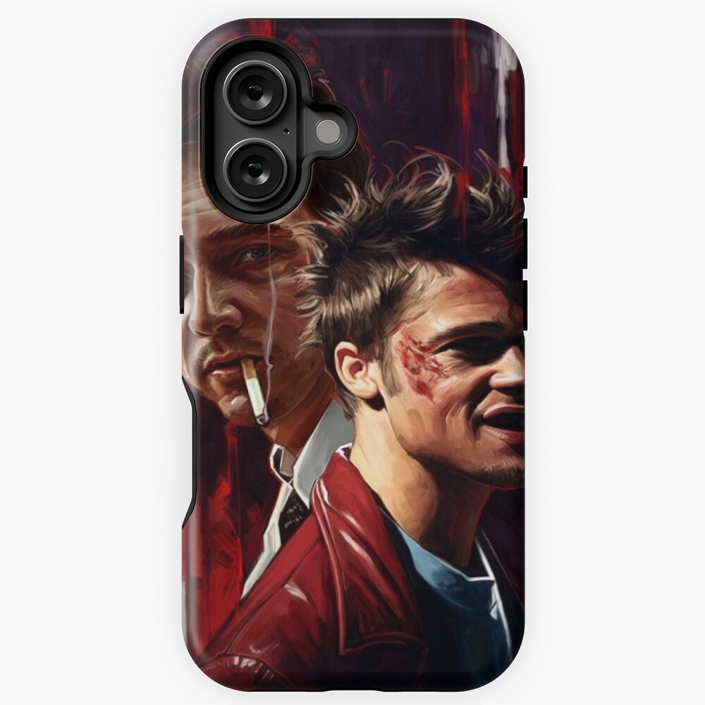 "Fight Club Tyler Durden And The Narrator Smoking Drawing" Sticker for ...