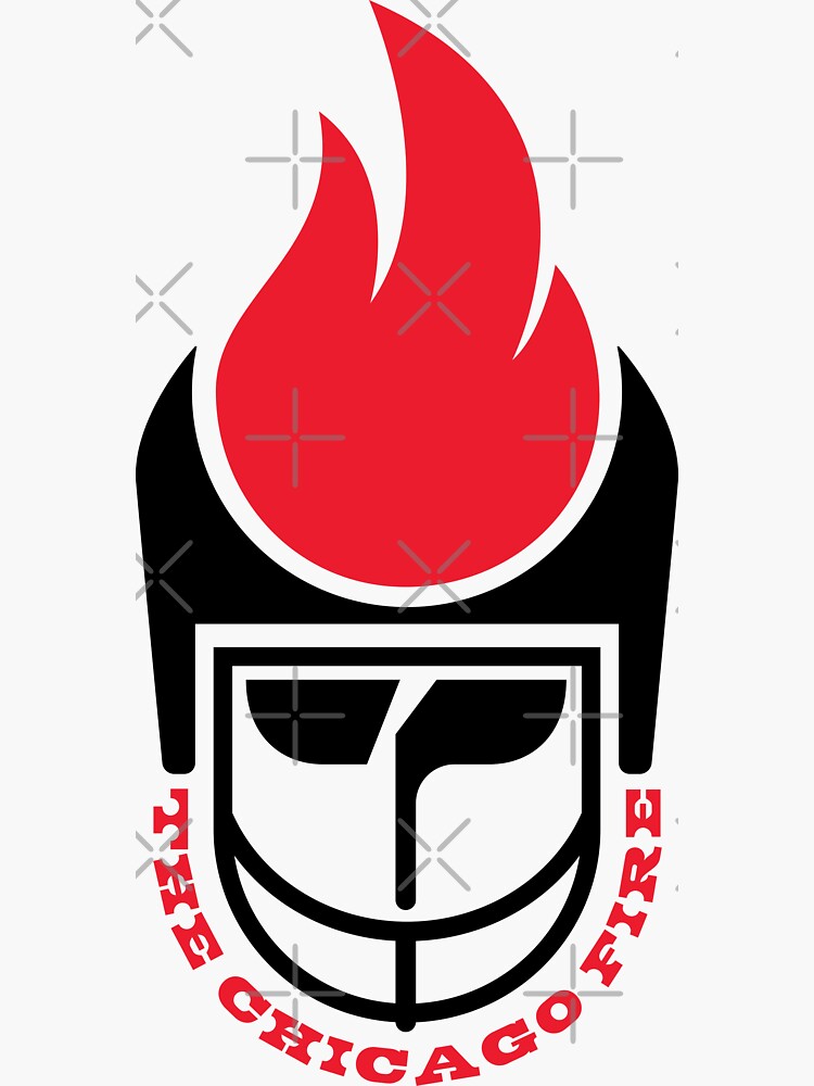 "WFL Chicago Fire" Sticker for Sale by cooneytoons | Redbubble