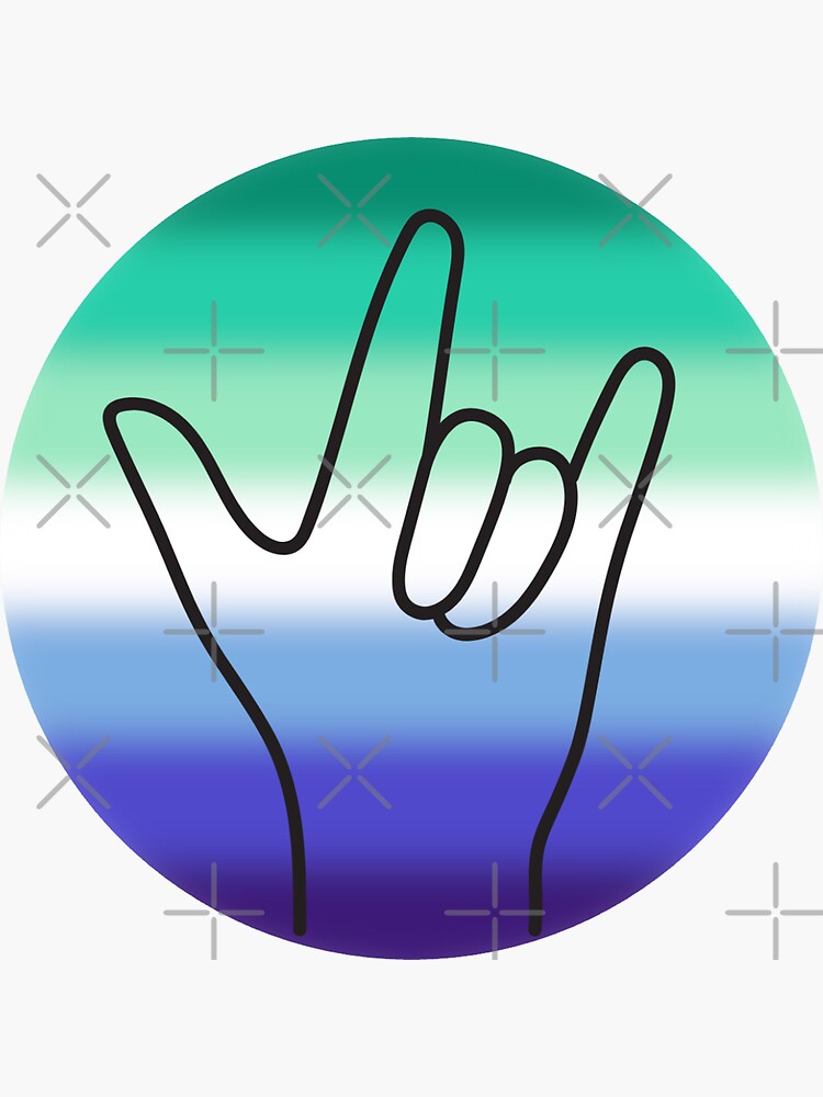 Pride Love Asl Gay Flag Sticker For Sale By Goetzrae Redbubble