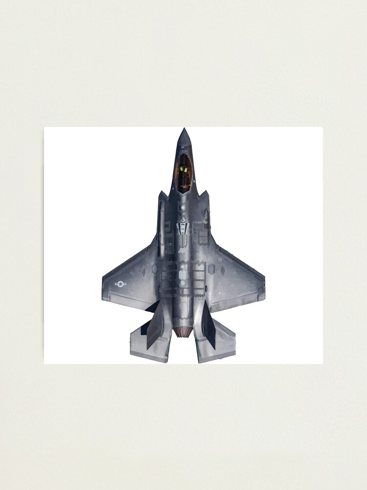 "Lockheed Martin F35 Lightening Fighter Jet top view US Air Force ...